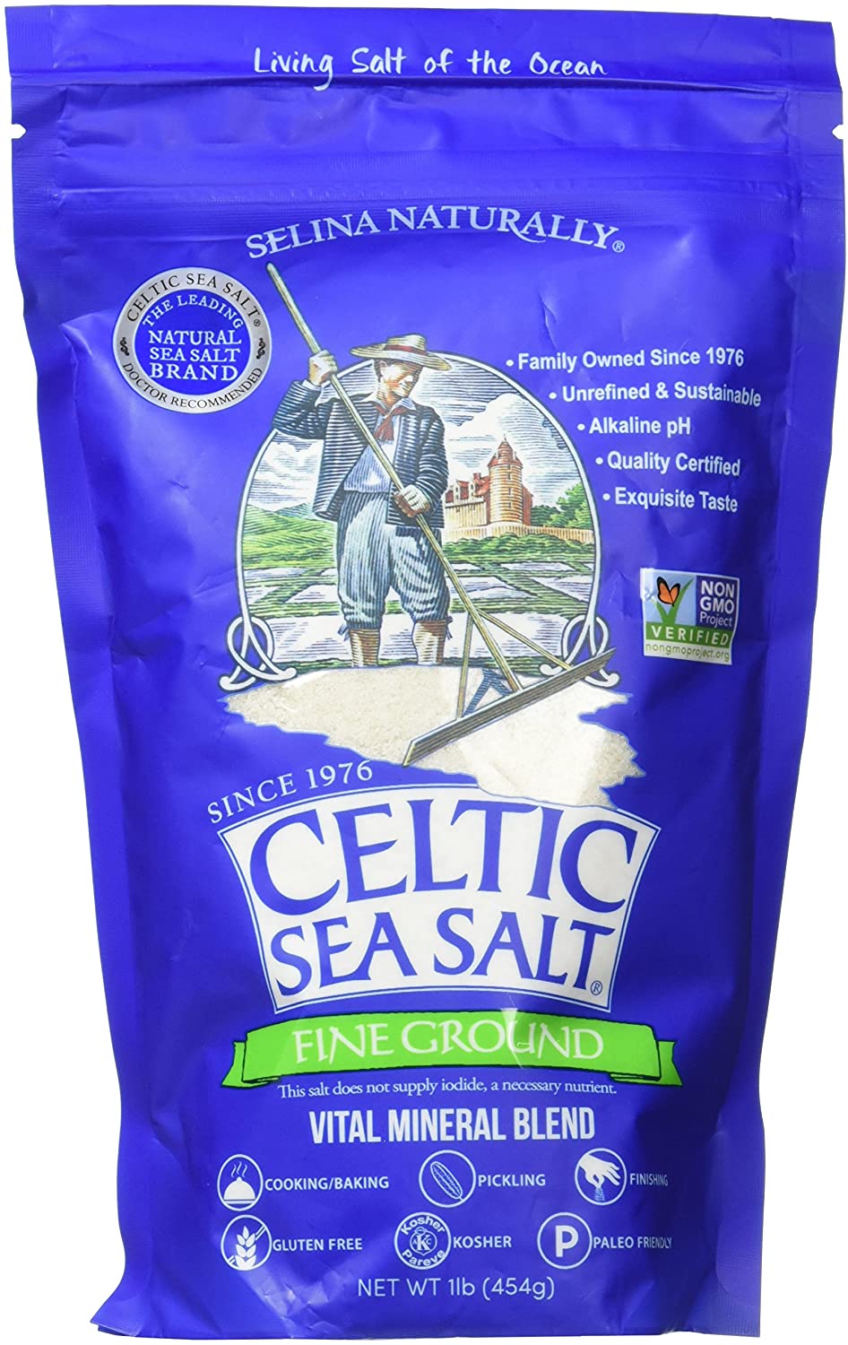 Selina Naturally Celtic Sea Salt - Fine Ground – Quantum Health Whistler