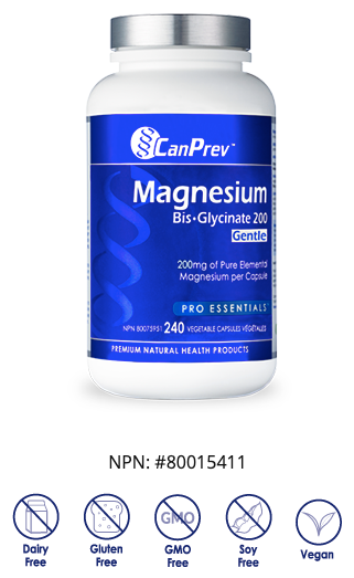 CanPrev Magnesium Bis-Glycinate 200 Gentle – Quantum Health Whistler