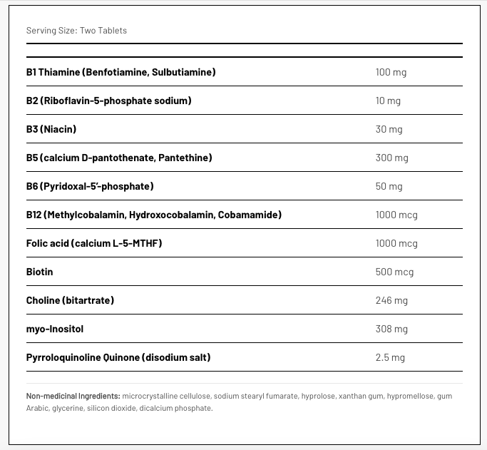 AOR Advanced B Complex Ultra – Quantum Health Whistler