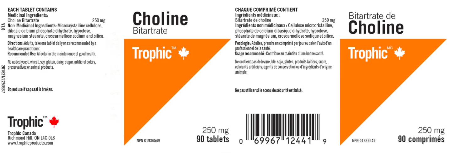 Trophic Choline Bitartrate – Quantum Health Whistler