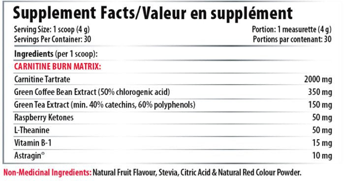 ProLine Carnitine Burn™ Natural (powder) – Quantum Health Whistler